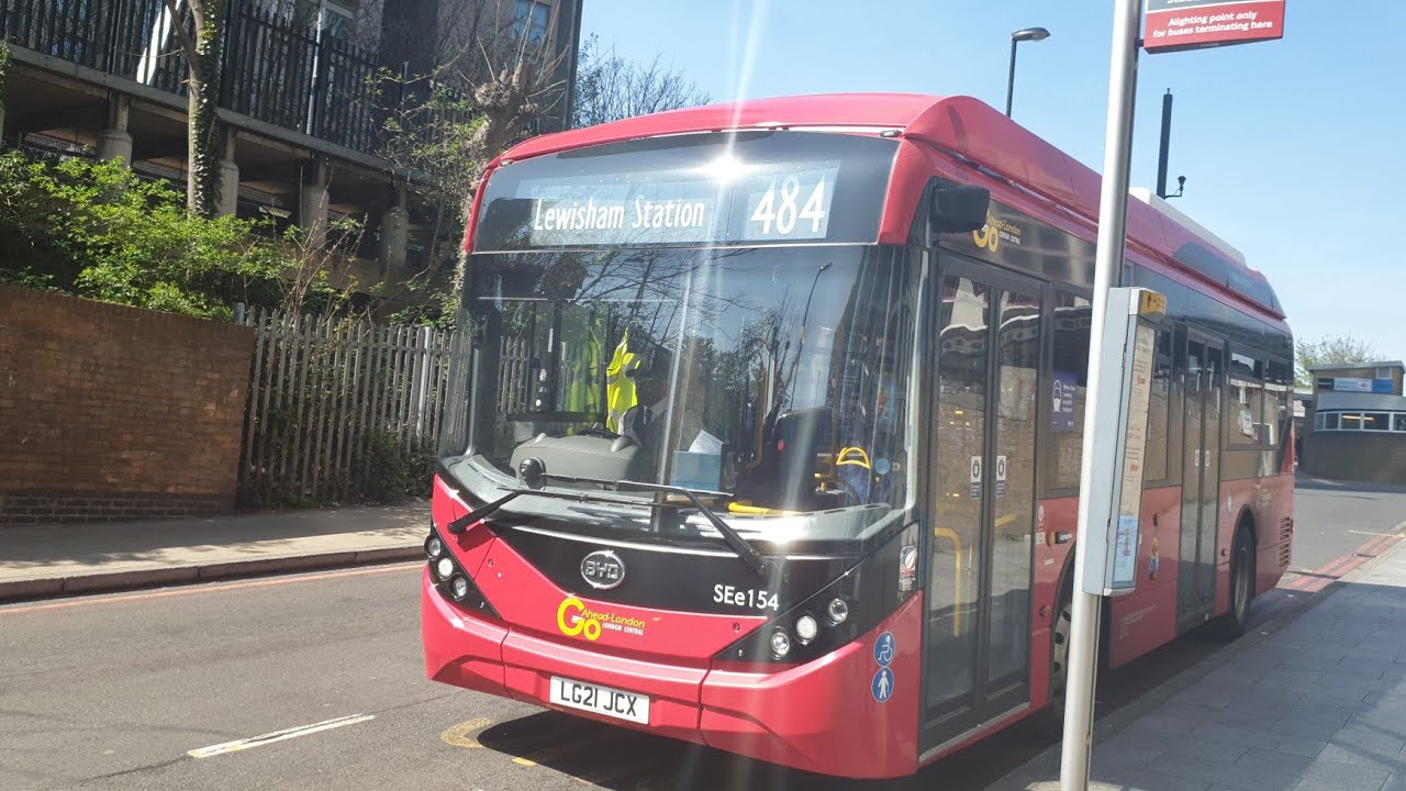 Journey on Route 484 Camber Green to Lewisham Station SEe154 LG21JCX ...