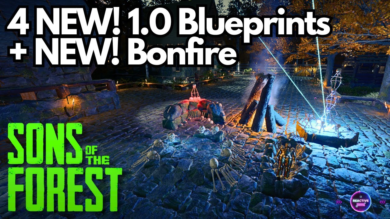 ALL 4 NEW! Blueprints + Bonfire Option in Sons of The Forest 1.0 Update ...