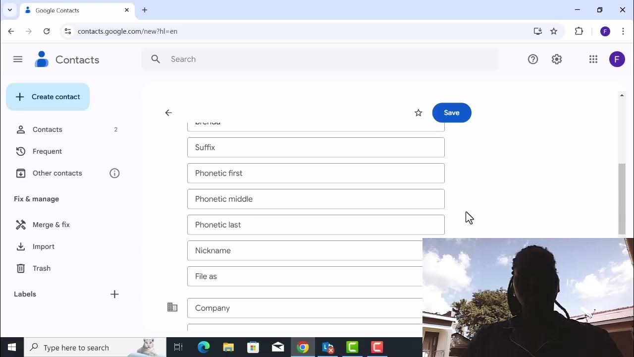 How to create Google contacts - YouTube