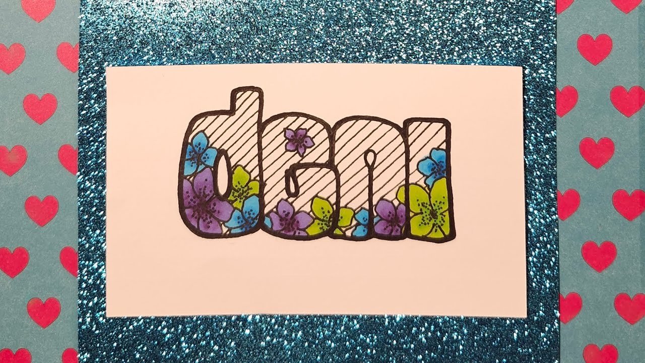 Deni writing name art ️ - YouTube