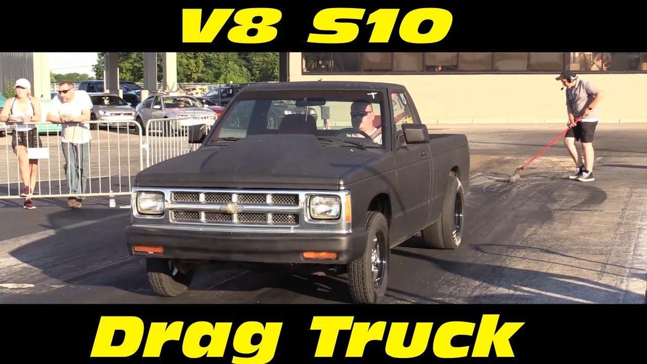V8 S10 Drag Racing Wednesday Night TNT - YouTube