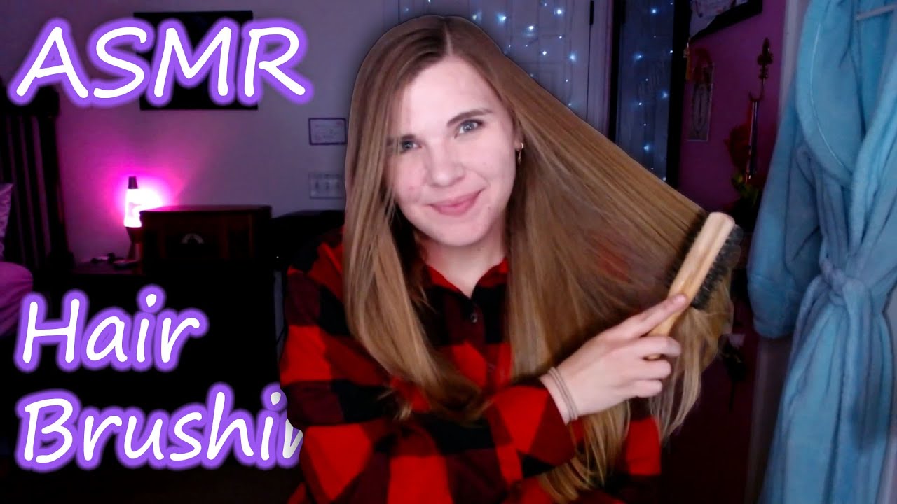 ASMR Hair Brushing and Braiding - YouTube