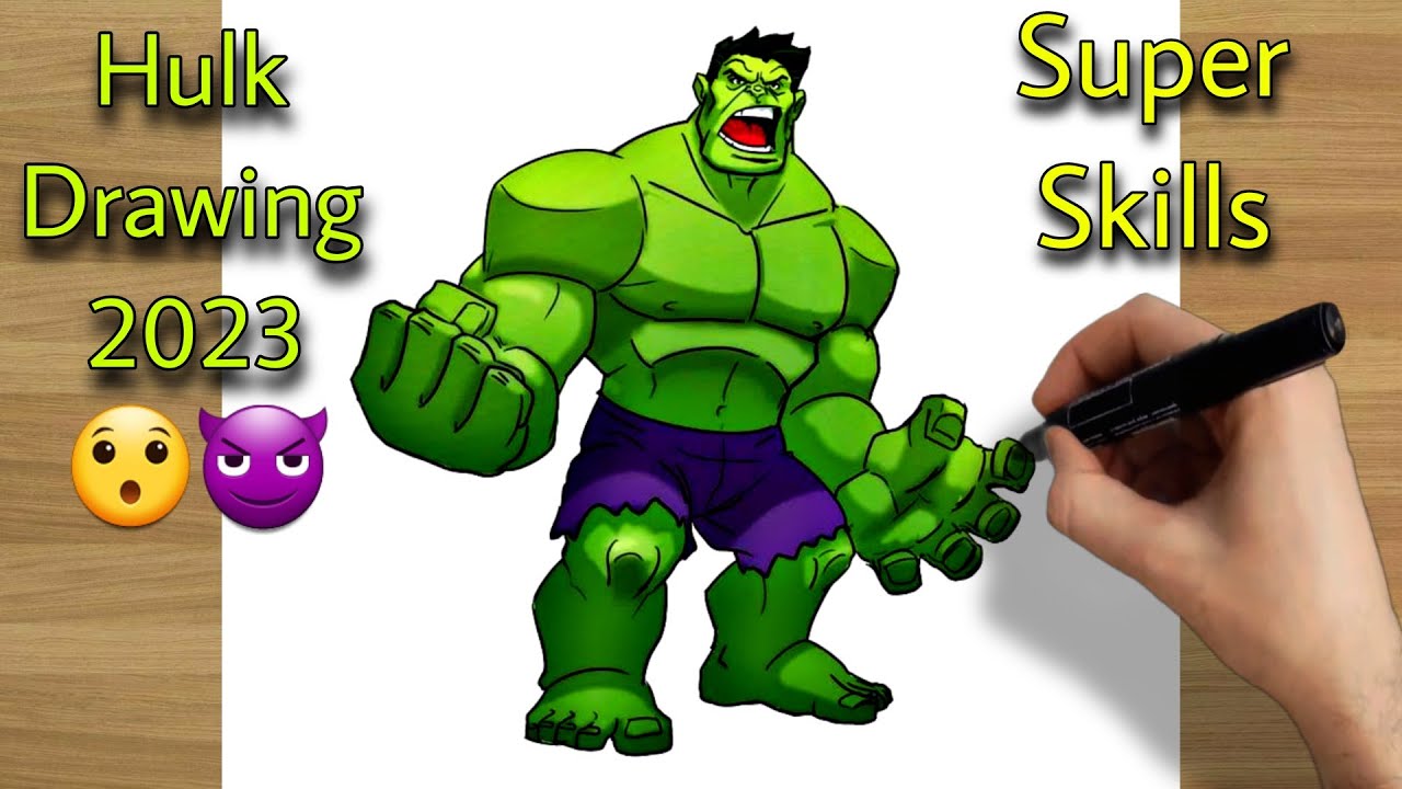 How To Draw Hulk - Hulk Drawing - YouTube