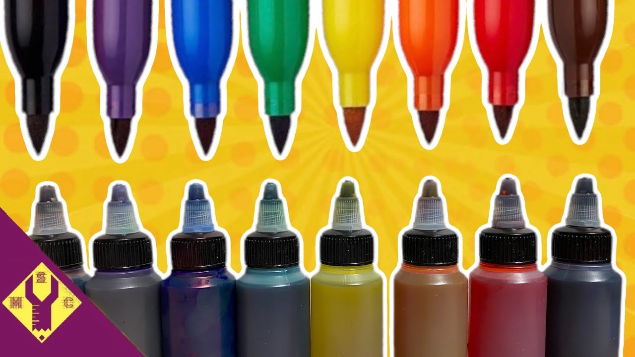 ALCOHOL INK from SHARPIES!!! - YouTube