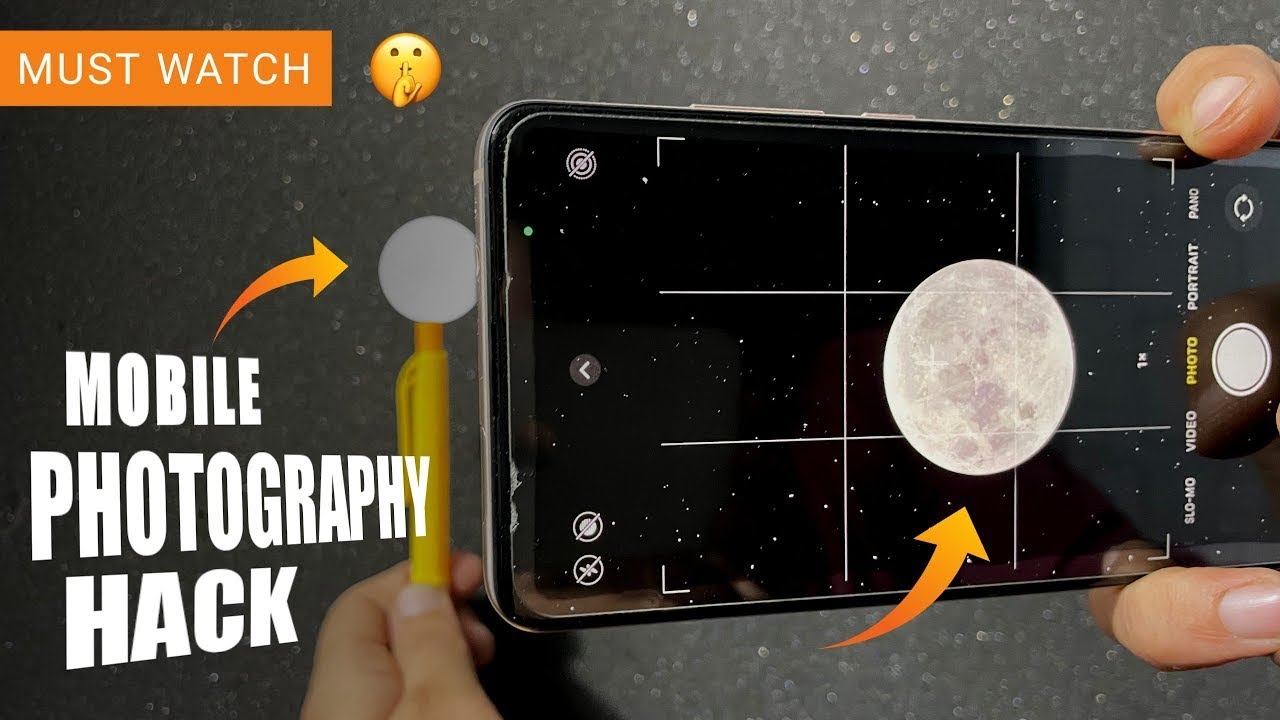 Amazing Mobile Photography Hack 😱 Moon Click With Smartphone...Abhinav ...
