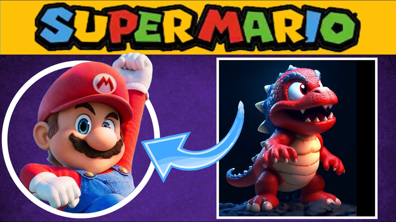 🍄Super Mario Characters as 🦕 Dinosaur 🦖 - YouTube