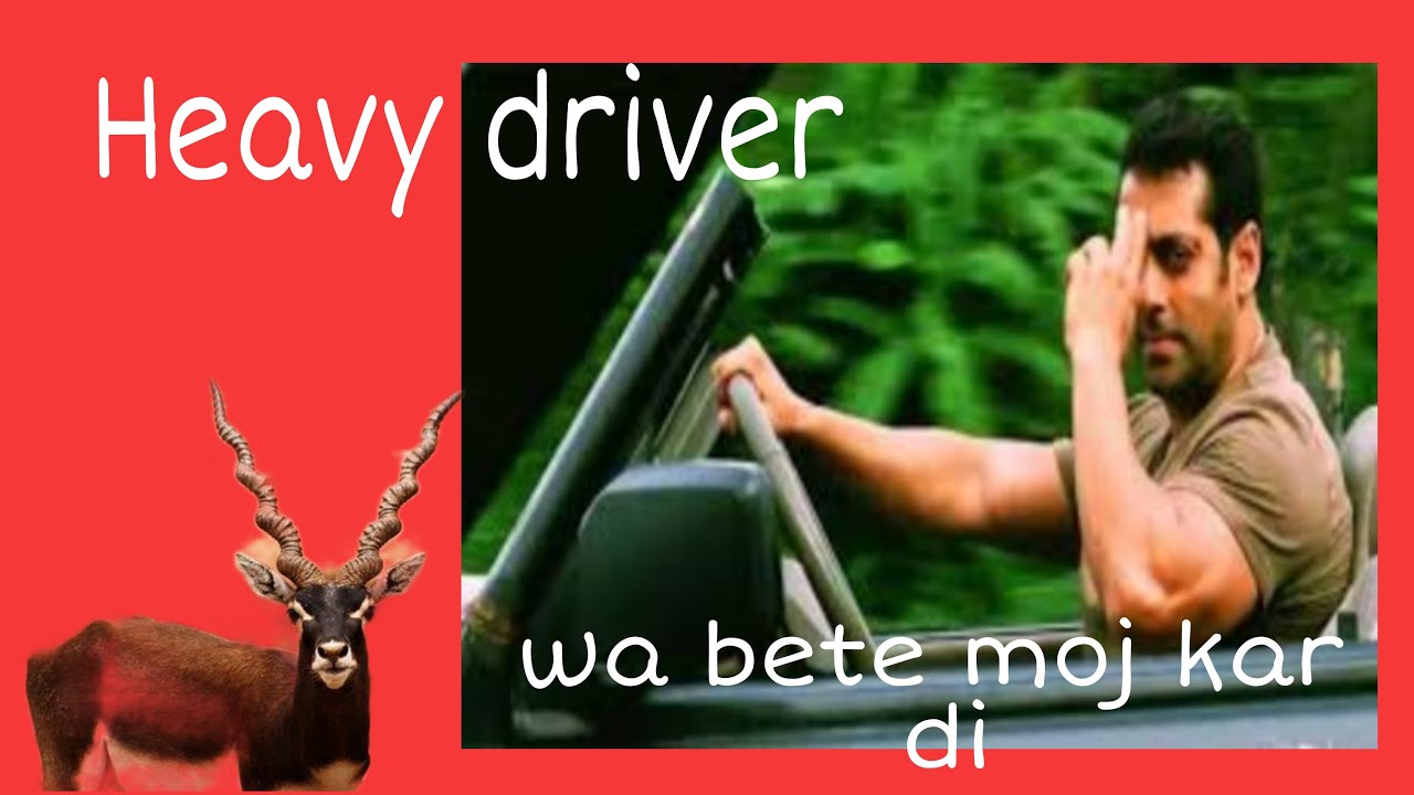 Heavy driver ।। Salman Khan memes ।। wa bete moj kar di - YouTube