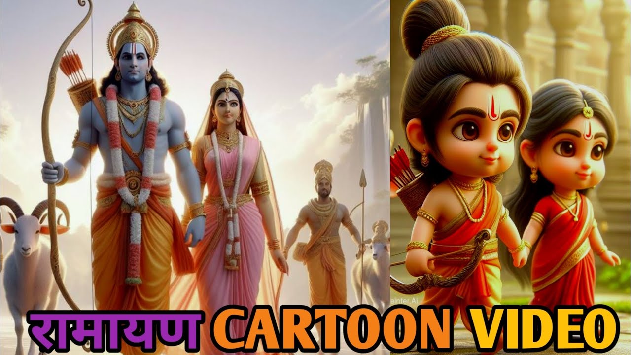 Ramayan cartoon video 😋😎 #ramayan #funny #cartoon - YouTube