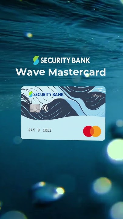 Ride the Wave to 1% Cashback on Online Purchases with Security Bank Wave Mastercard - YouTube