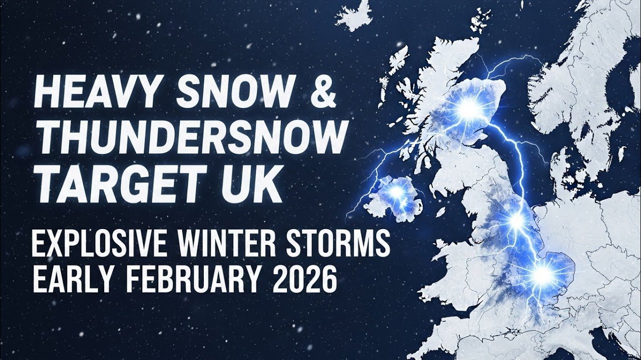 Heavy Snow & Thundersnow Target UK | Explosive Winter Storms Early ...
