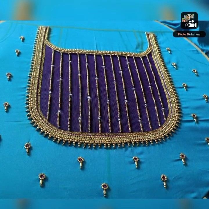 Aari back neck net Designs #embroiderydesigns #aariwork - YouTube