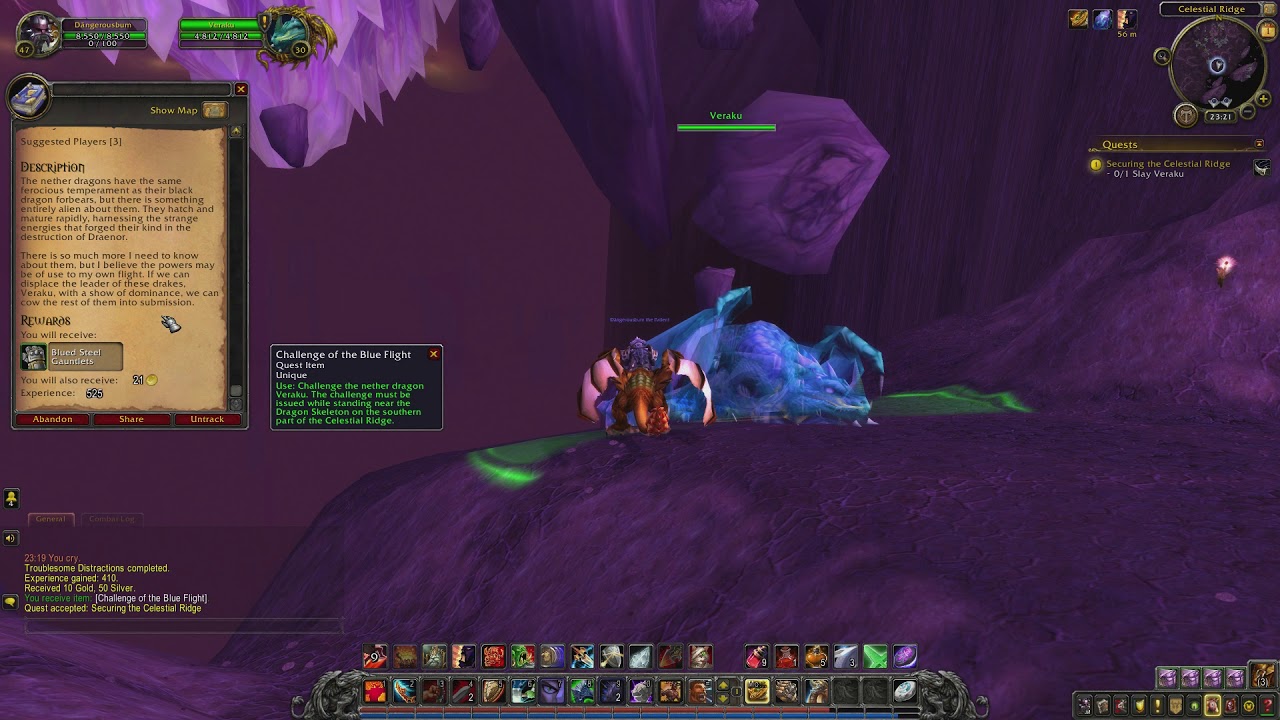 World of Warcraft: Securing the Celestial Ridge - Quest ID 10274 ...