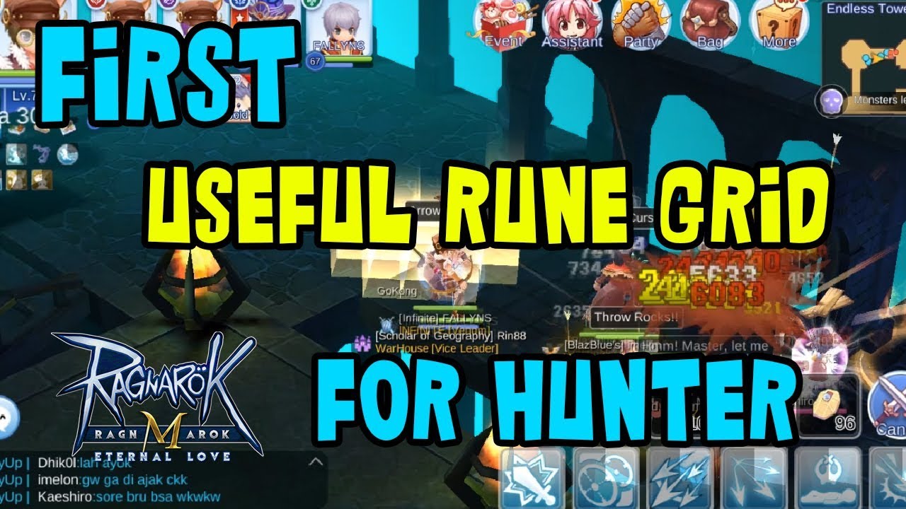 First Useful Rune Grid for Hunter - Ragnarok M: Eternal Love (SEA ...