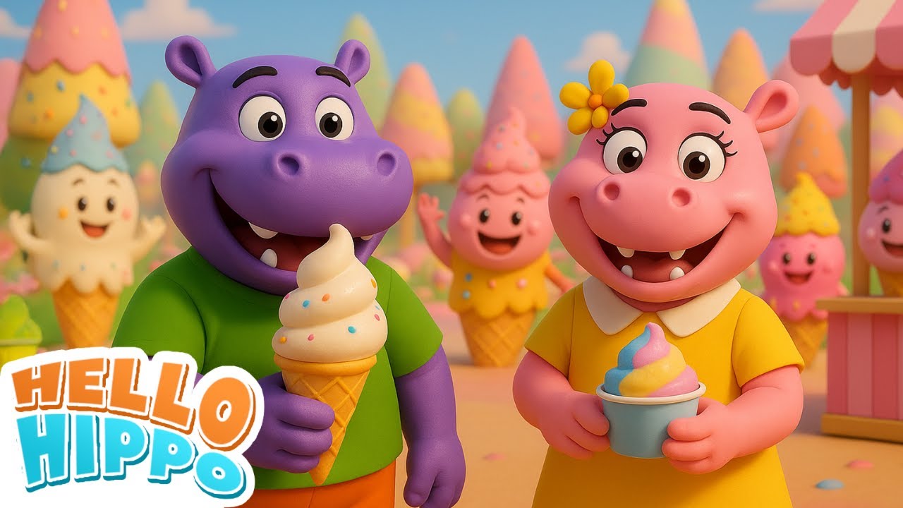 Yummy Ice Cream Song🍦| Summer Songs For Kids | Hello Hippo - YouTube