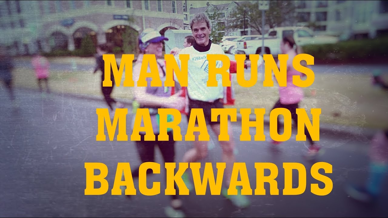 MARATHON IN REVERSE - Man Runs Marathon Backwards - March 9, 2019 - YouTube