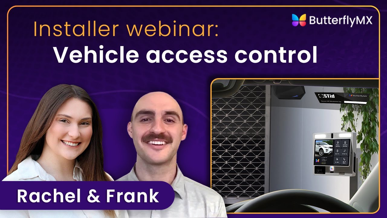 Vehicle Access control Installer Webinar - ButterflyMX - YouTube