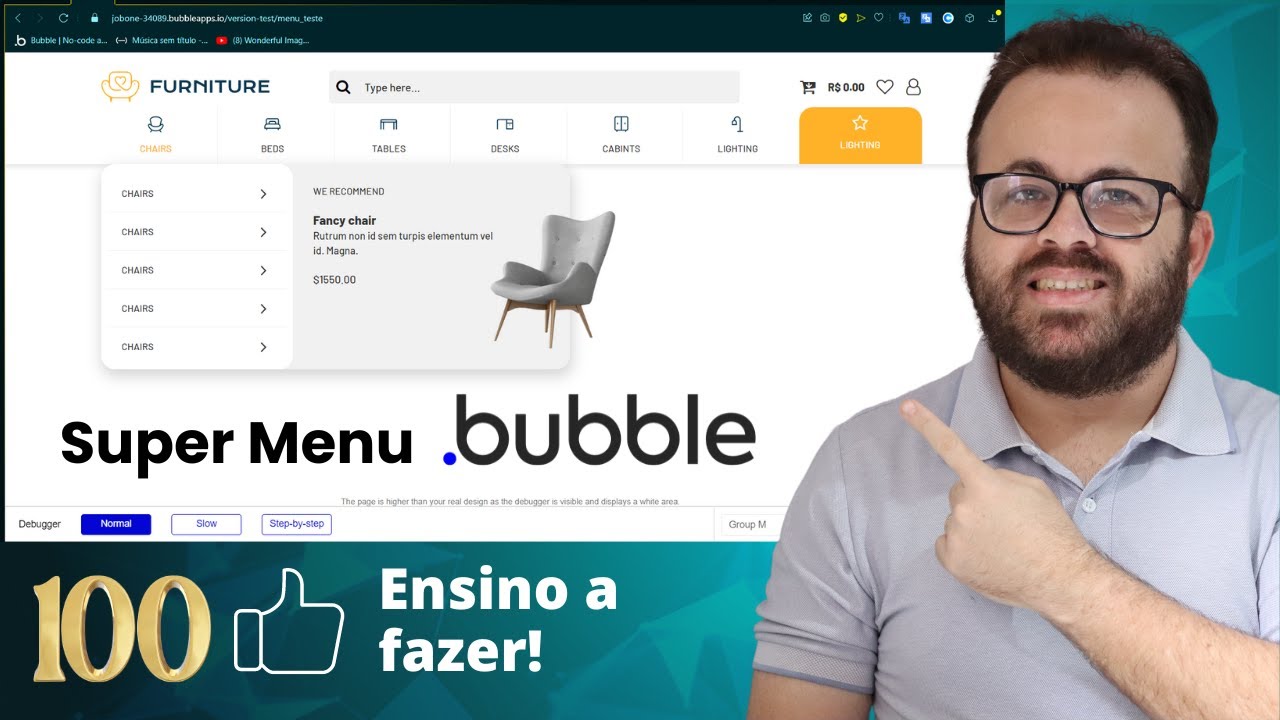 Super Menu no Bubble - UI Design Passo a Passo - 100 likes eu ensino ...