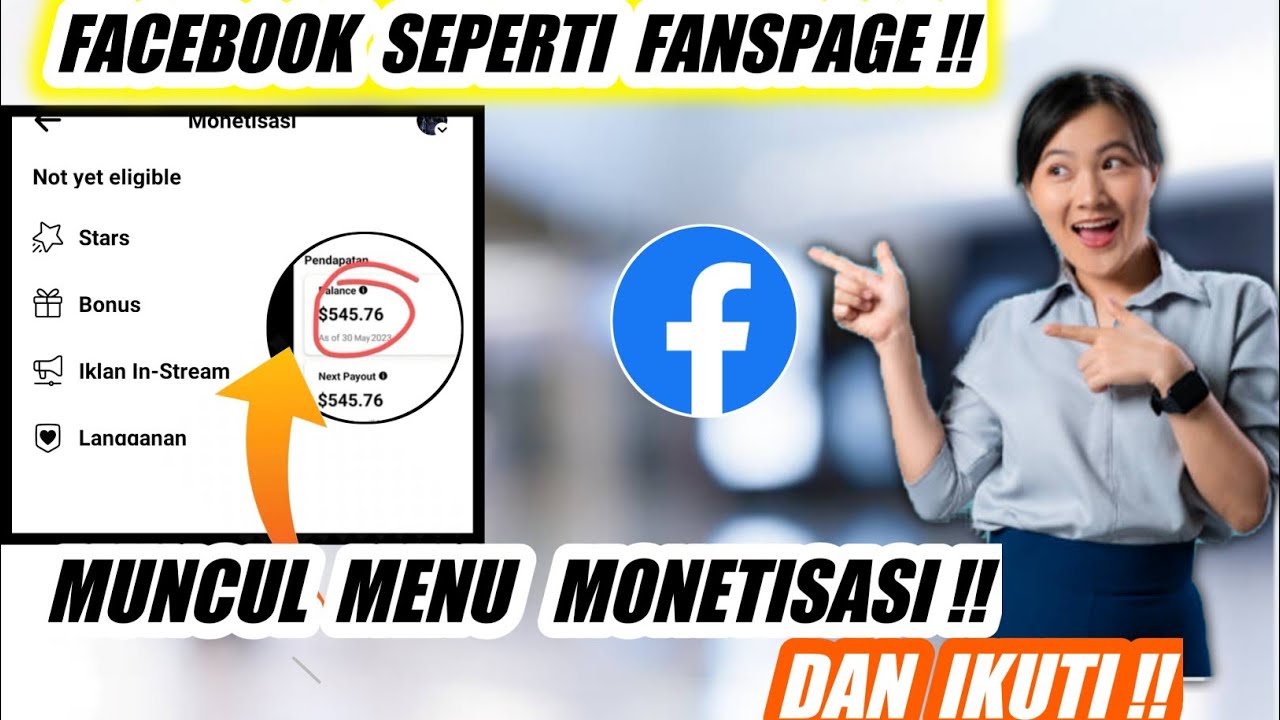 Cara Mengubah Facebook Profil Seperti Halaman Fanspage Dan Muncul Menu Monetisasi - YouTube
