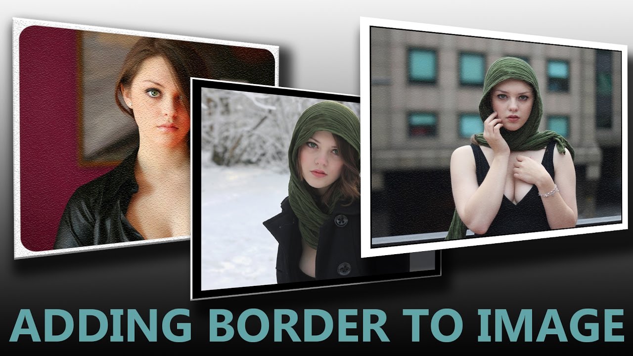How to Make Simple Borders and Frames in Photoshop - YouTube