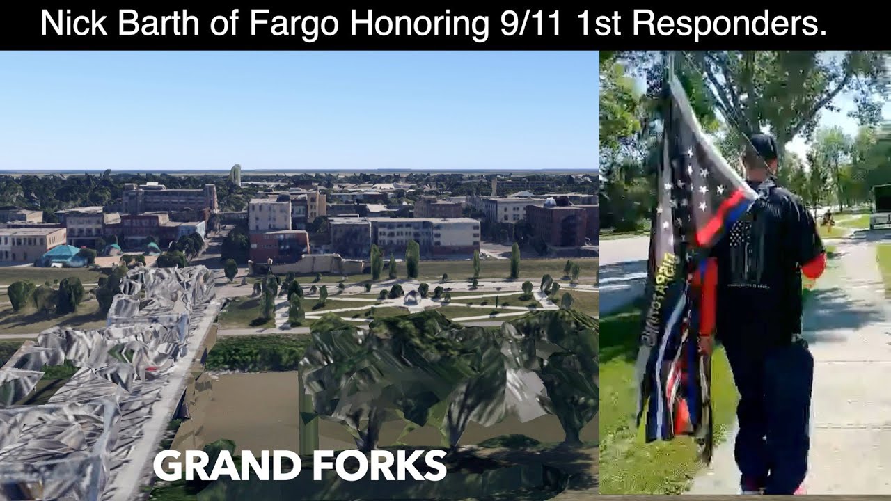 Nick Barth Honoring 9/11 1st Responders In Grand Forks - YouTube