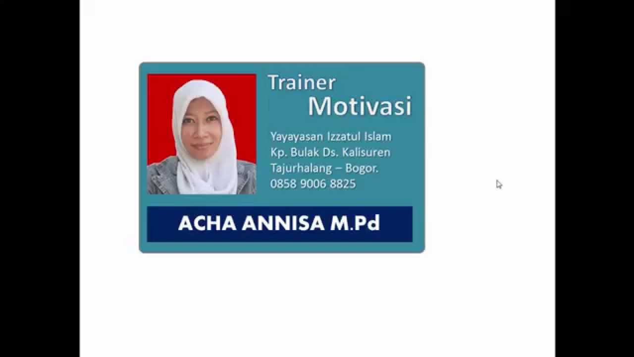Membuat ID Card sendiri? Gampang... Pake Power Point aja! - YouTube