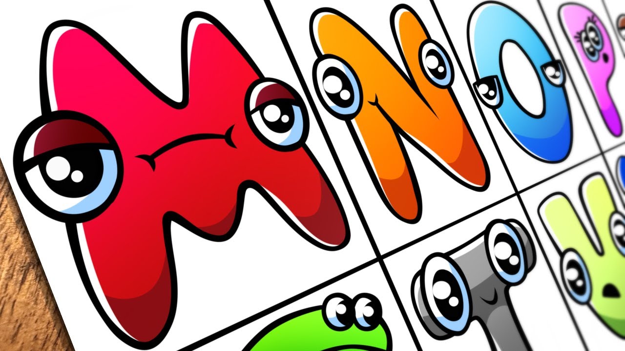 Drawing Spanish Alphabet Lore (M-X) / How to draw Alphabet Lore MEMES ...