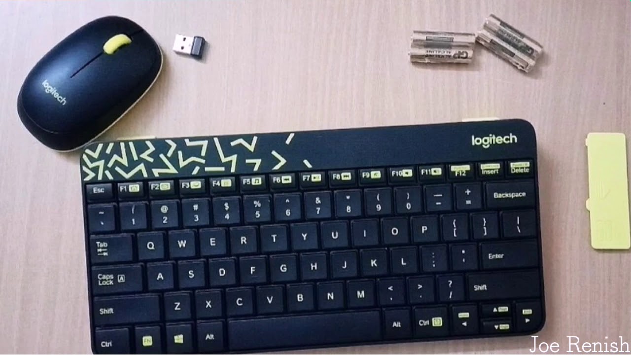 Logitech mk240 wireless keyboard mouse combo unboxing & initial ...