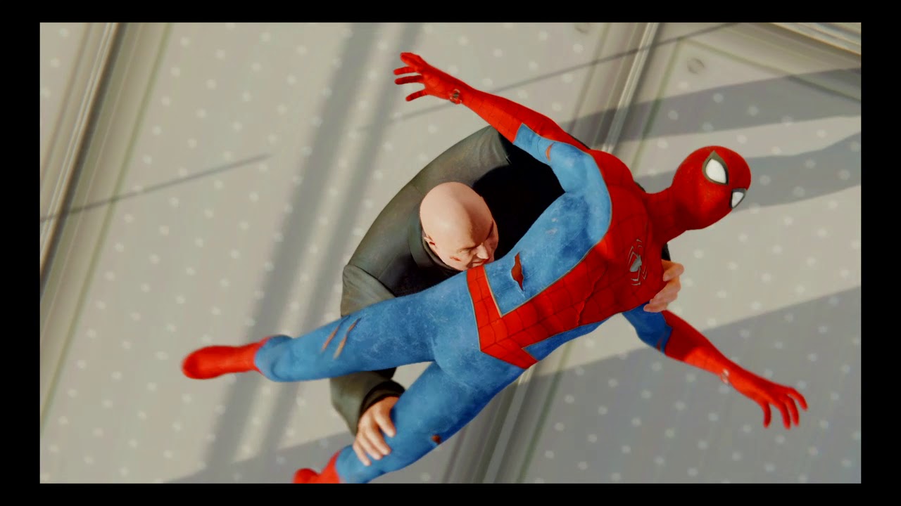 The First Boss Battle On PS4 Spider-Man - YouTube