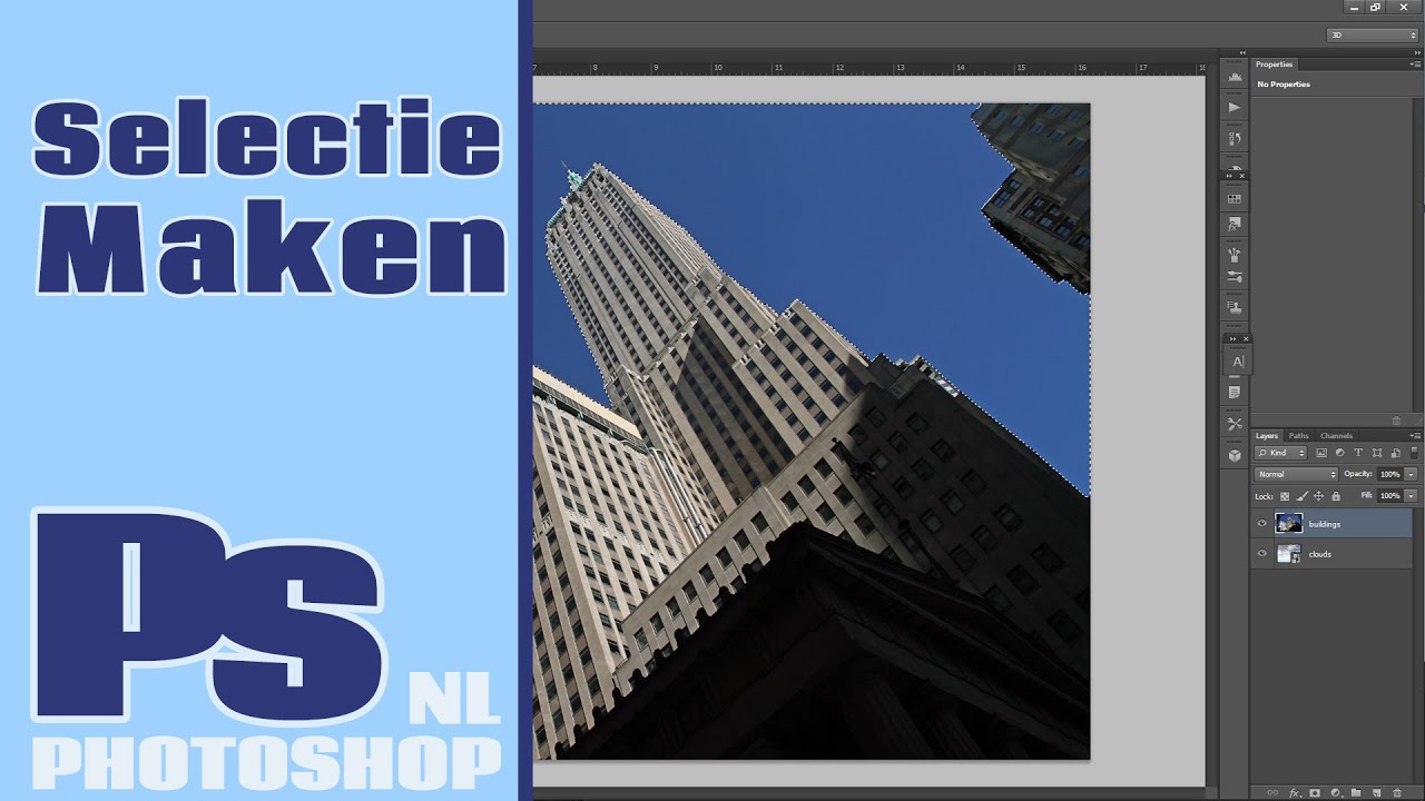 selecties maken in Photoshop met quick selection (snelle selectie) en ...
