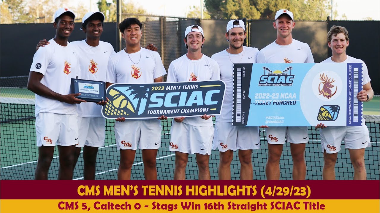 CMS Men's Tennis SCIAC Championship Highlights - YouTube