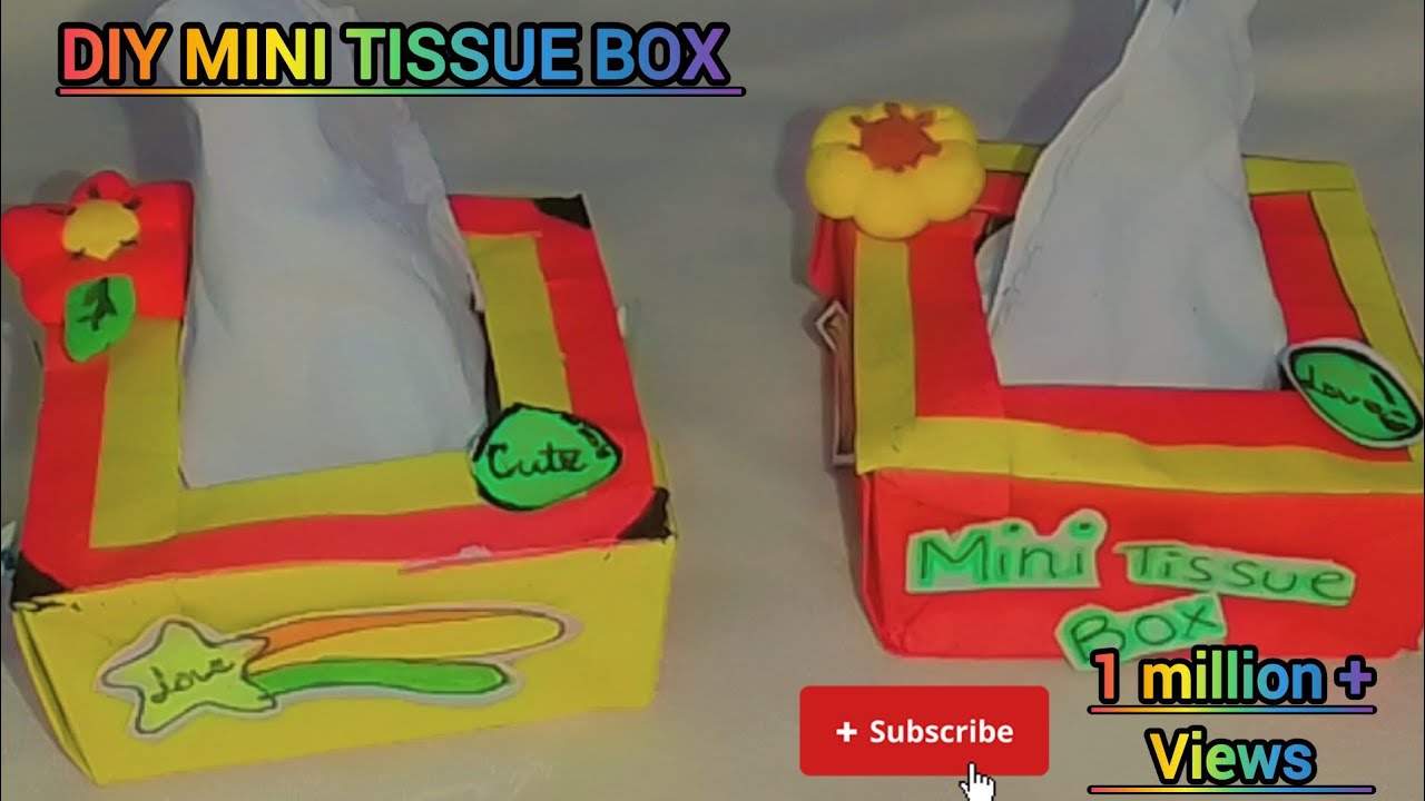 DIY MINI PAPER TISSUE BOX /Orgami tissue box / Paper craft # paper ...