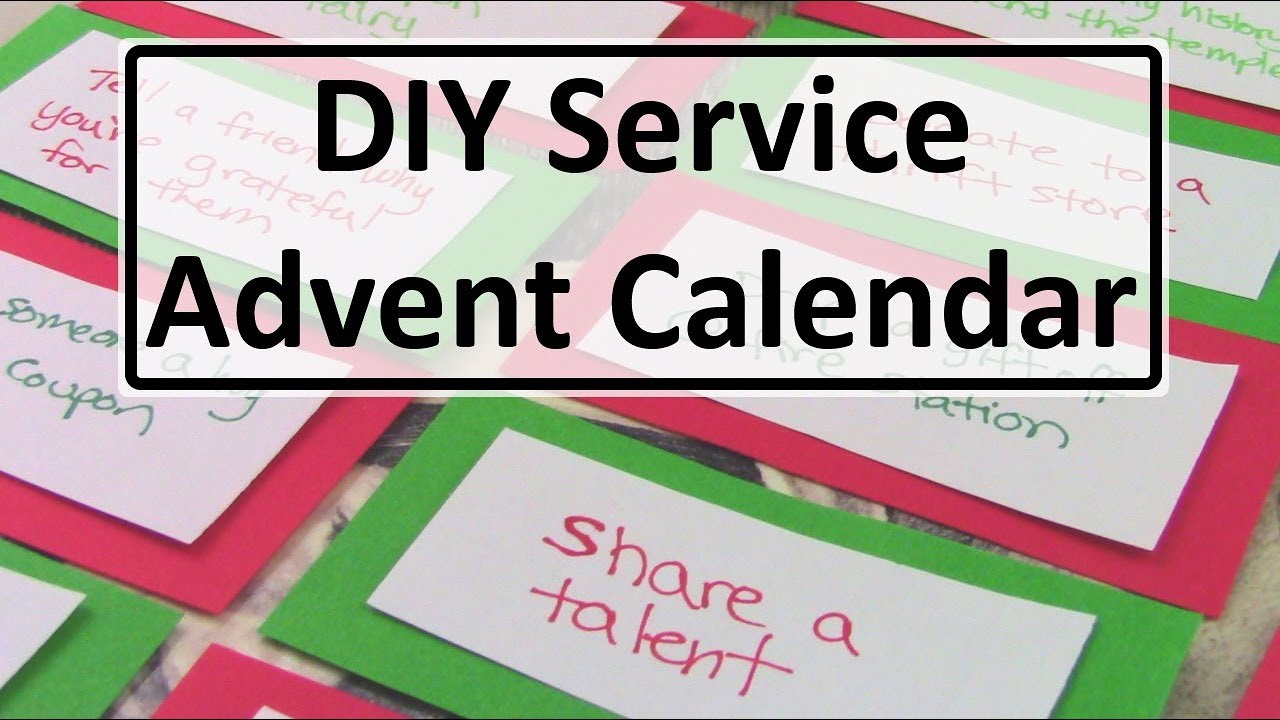 Service/Nativity Advent Calendar DIY - YouTube