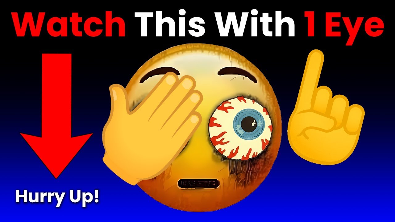 Watch This Video With ONLY 1 EYE! 🤩 - YouTube