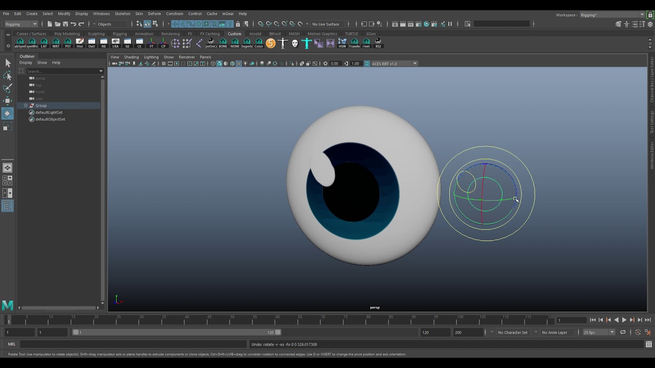 Texture eye rig in maya - YouTube