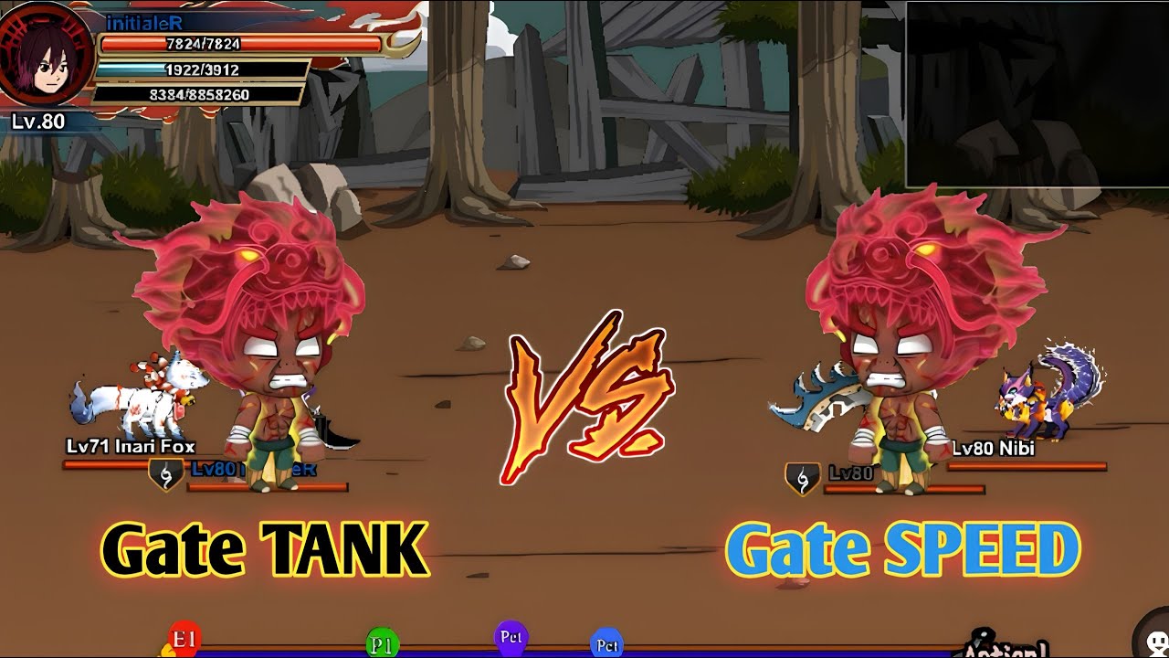 Shinobi Warfare - PVP Gate TANK VS Gate SPEED 🤔 Who Win ??? - YouTube
