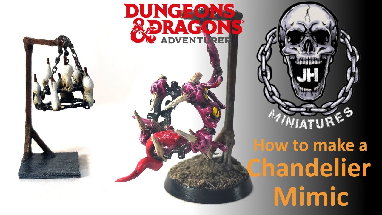 D&D Chandelier Mimic, How to craft torches and Juvenile Mimics for DnD ...