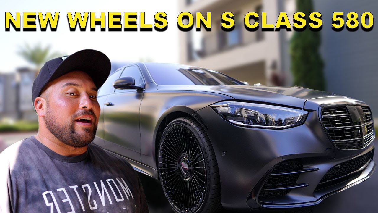 INSTALLING NEW WHEELS AND TIRES ON MY MERCEDES S580 - YouTube