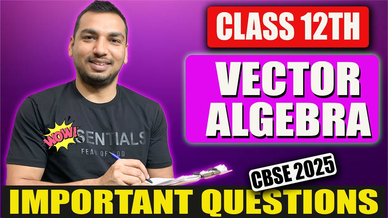 Chapter 10 Vector Algebra Important Questions Class 12 Maths 2024-2025 ...