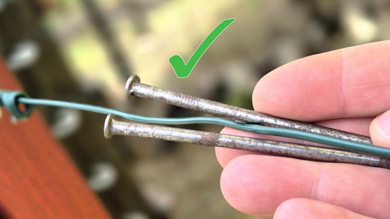 Wire Tensioning System Using Nails (Simplified) - Powerful Tension ...