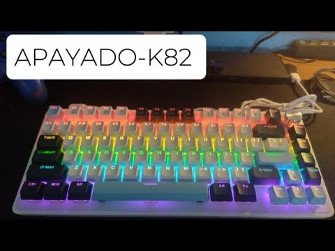 Unboxing rápido do teclado mecânico APAYADO-K82 - YouTube