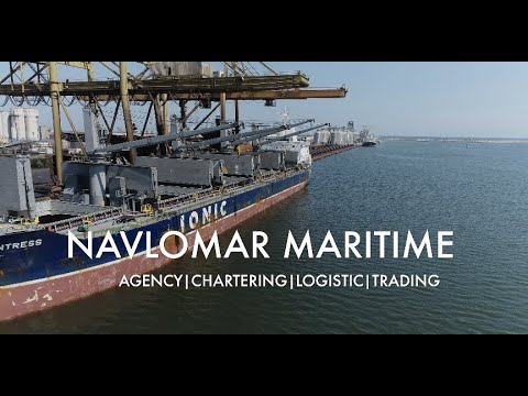 M/V IONIC HUNTRESS @ Constantza North to unload abt. 25000 mt IRON ORE LUMPS IN BULK - UNLOADING ...