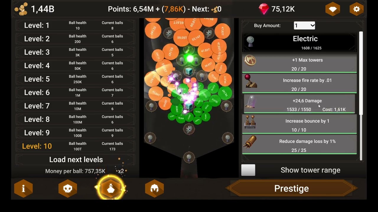 Tower Ball - Incremental Tower Defense - Ep 10: 7M+ Upgrade points ...