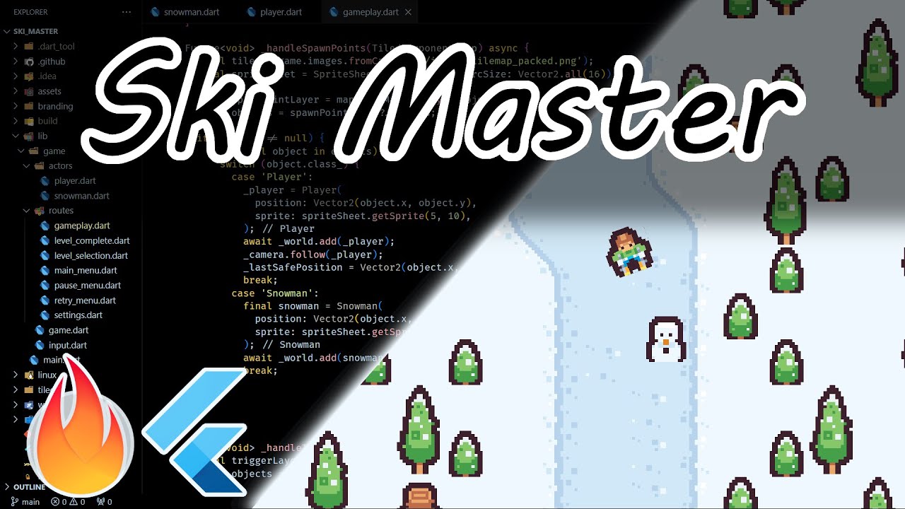 9. Score and HUD - Ski Master | Flutter + Flame Game Development - YouTube