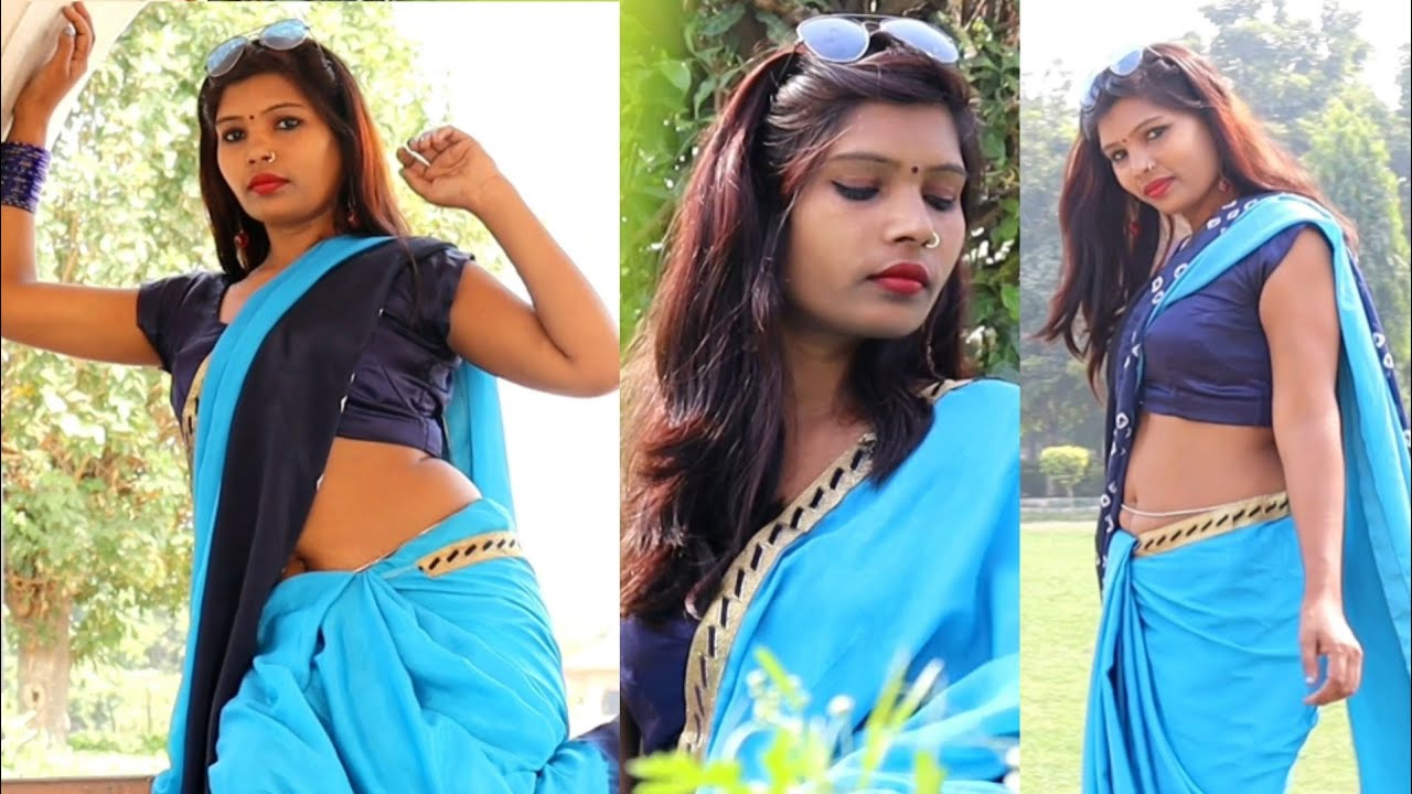 Saree Fashion Saree Lover Pinki Tiwari Video Shoot Part-13 - YouTube