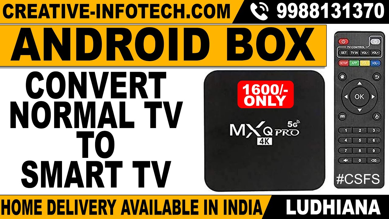 BUY NOW 📞- 9988131370 | Android Tv Box 2gb RAM 16 ROM 4K | CREATIVE INFOTECH LUDHIANA - YouTube