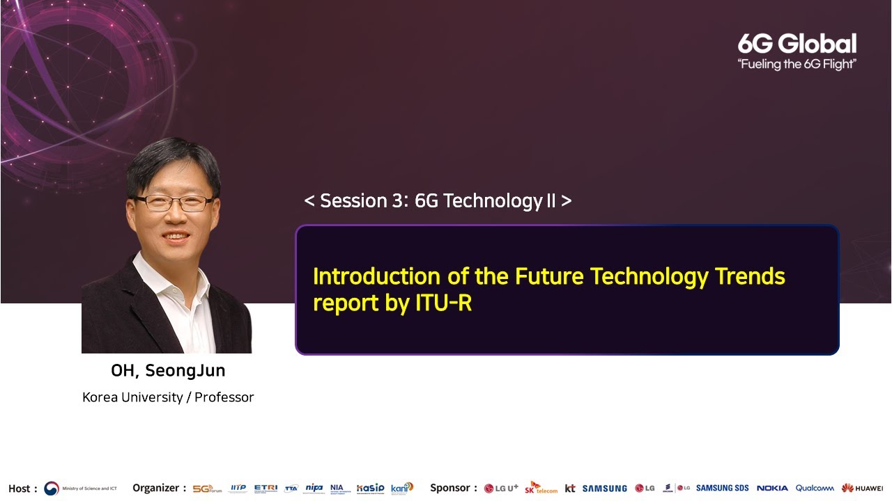 Introduction of the Future Technology Trends report by ITU-R - YouTube