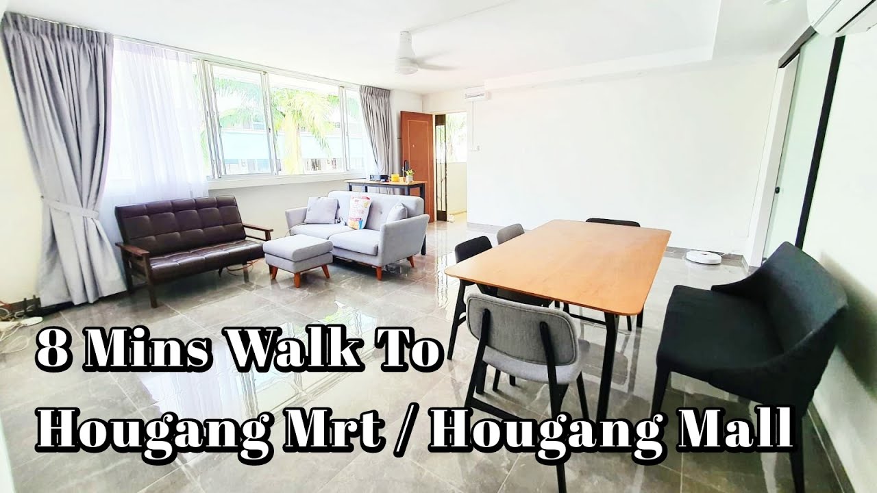 8 Mins Walk To Hougang Mrt , Hougang Mall And Bus Interchange !! Blk ...