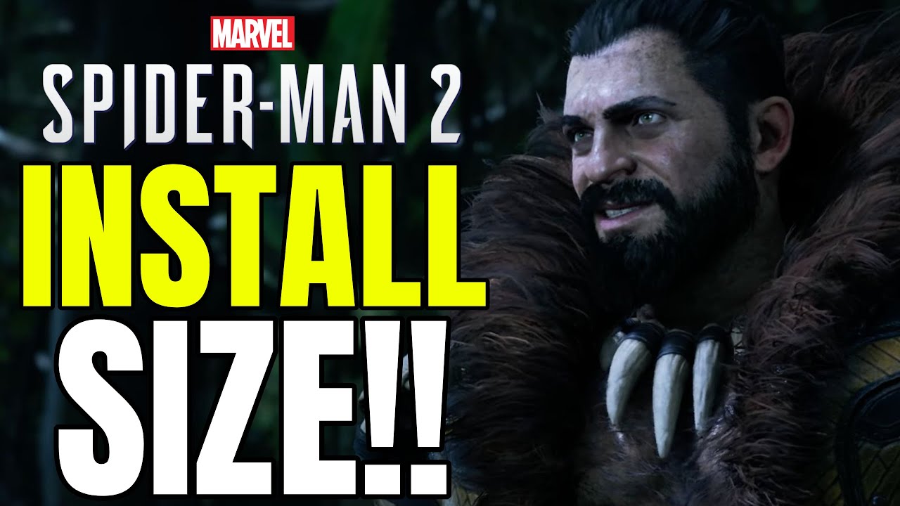 Marvel's Spider-Man 2 Install Size REVEALED (Before Day 1 Patch) - YouTube