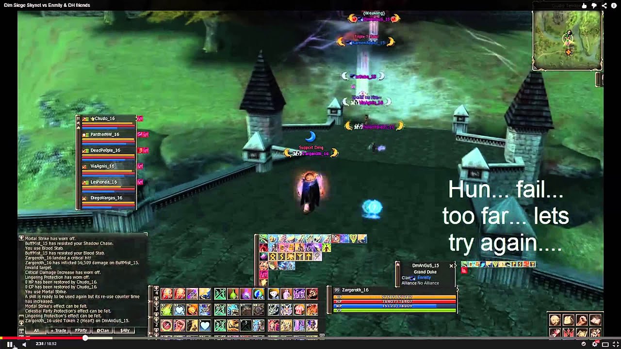 Auto-Target Lineage 2 at Gludio Town Bridge - YouTube