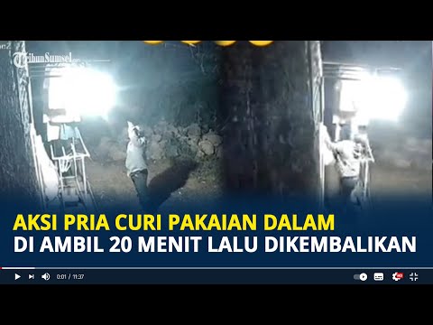 Aksi Pria Curi Pakaian Dalam Milik Tetangga, Diambil 20 Menit Lalu Dikembalikan